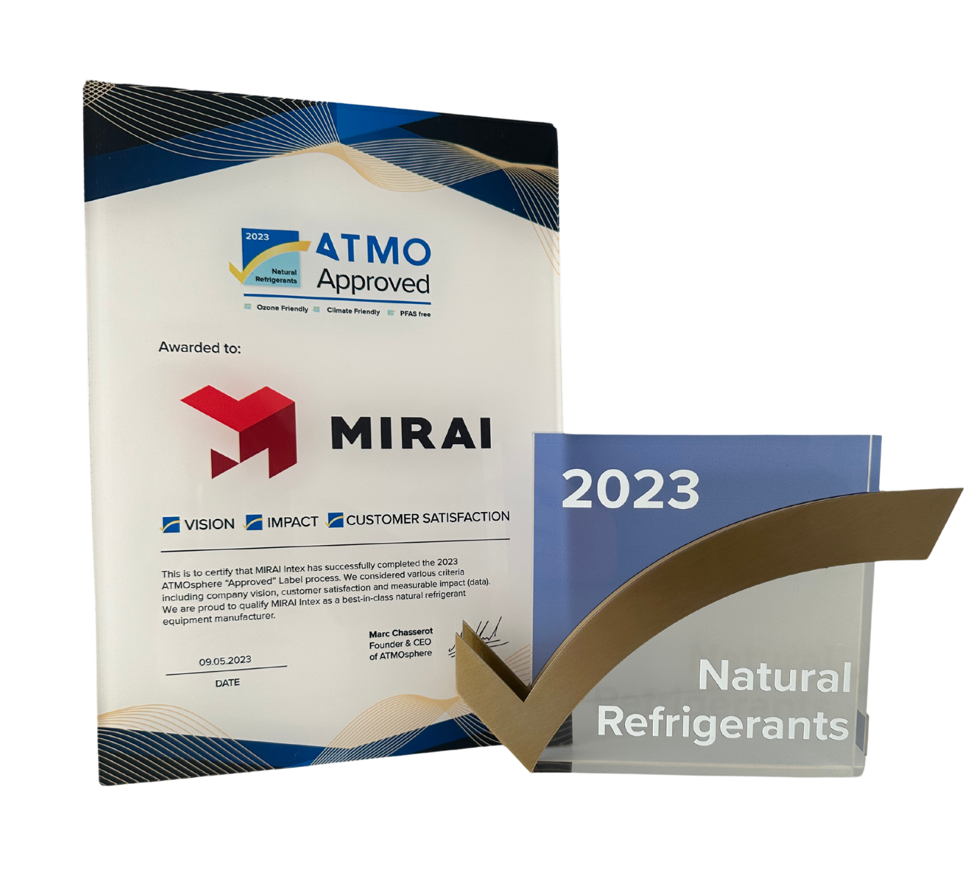 MIRAI Intex recognized as best in class, awarded Natural Refrigerants ...