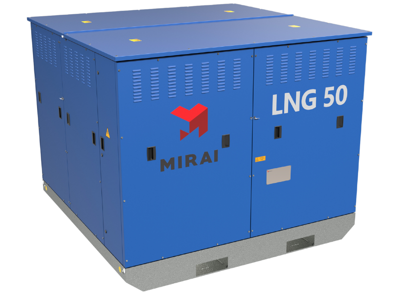 Closed cycle system: MIRAI LNG 50 • ULT machine for liquefaction of Biogas