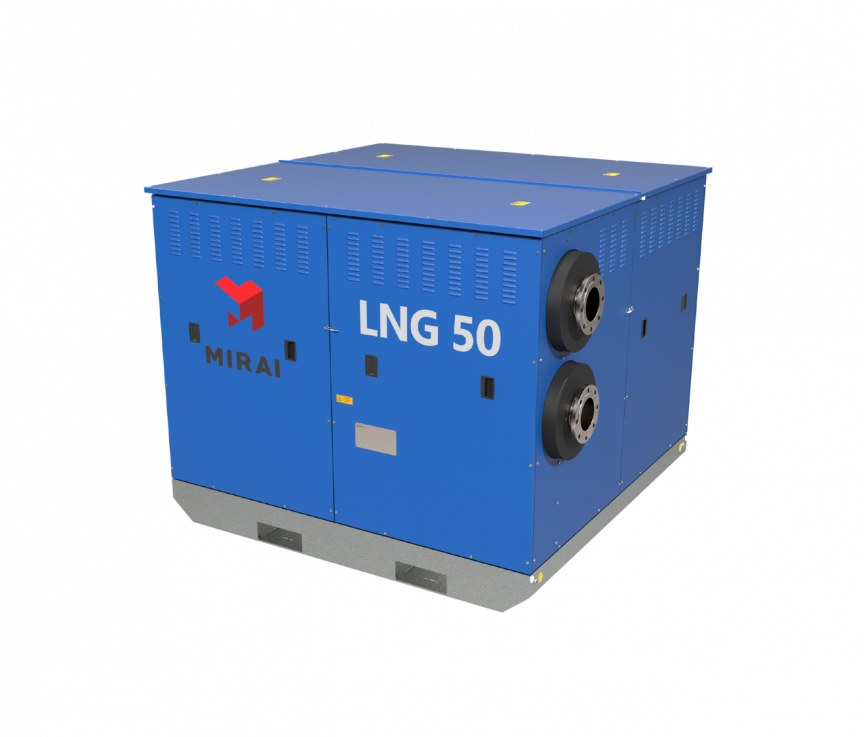 Closed cycle system: MIRAI LNG 50 • ULT machine for liquefaction of Biogas